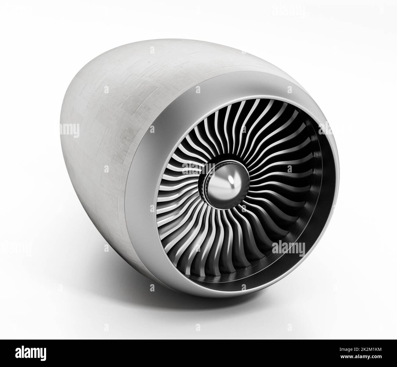 Jet engine isolated on white background. 3D illustration Stock Photo ...