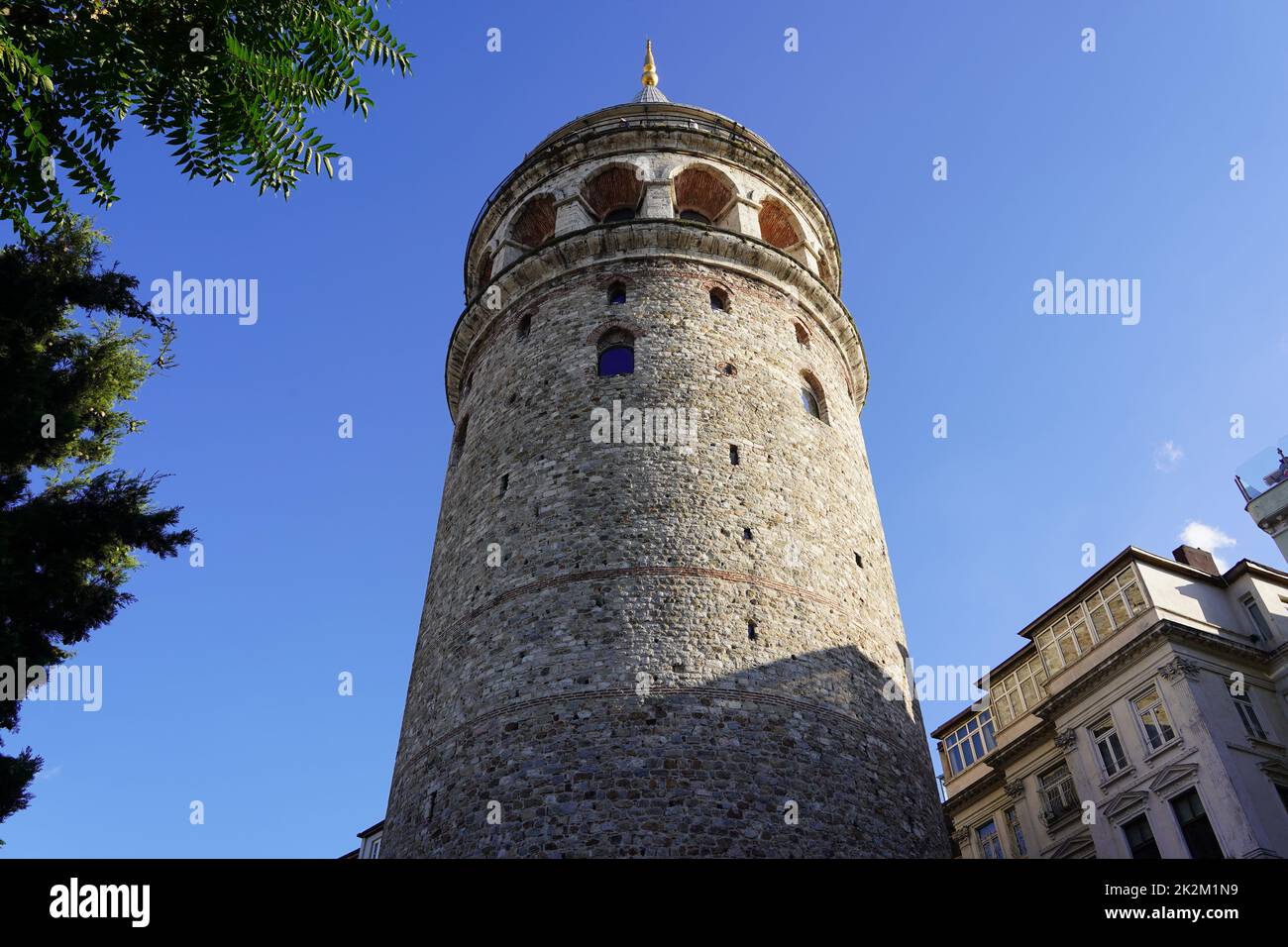 Istanbul, Turkey - Agust 08, 2022: The famous Galata tower in Istanbul ...