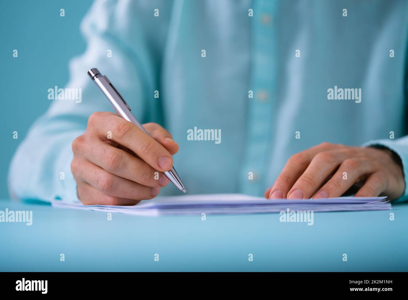 Lawyer Signing Business Contract Legal Document Stock Photo - Alamy