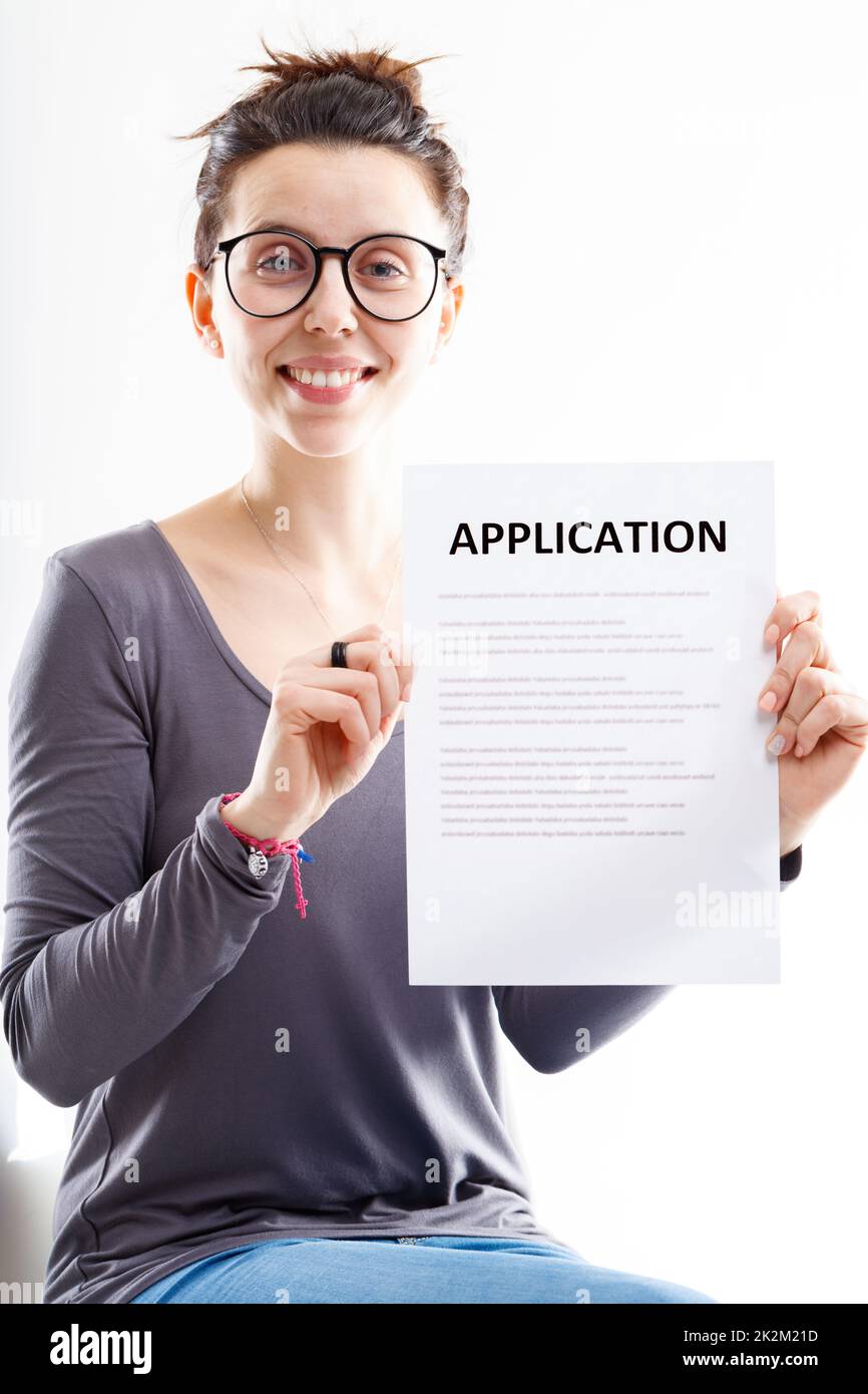 Signing forms hi-res stock photography and images - Alamy