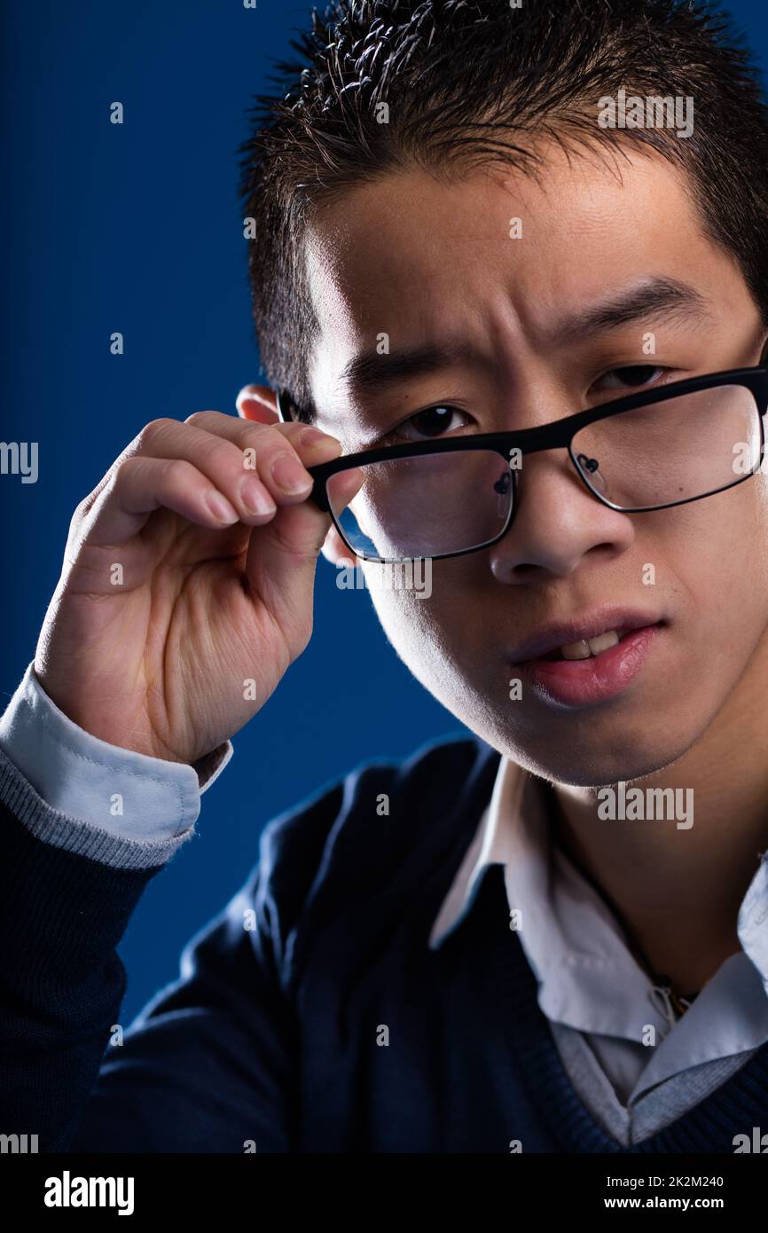 man what the heck are you saying Stock Photo - Alamy