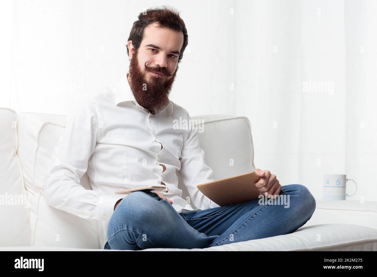 I am reading and what about you Stock Photo - Alamy