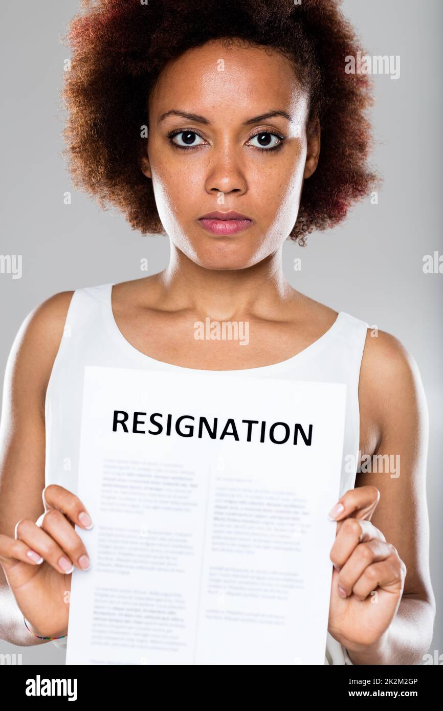 Formal resignation hi-res stock photography and images - Alamy