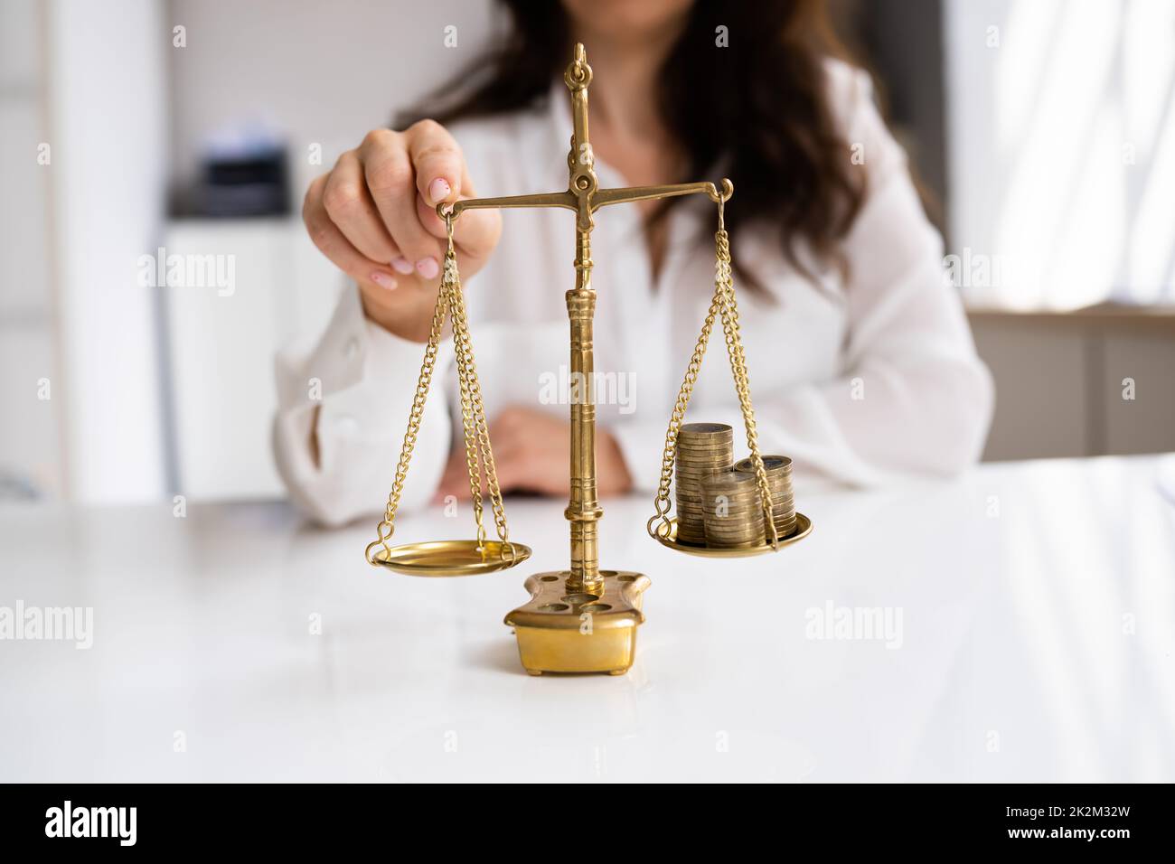 Money And Wealth Balance Stock Photo - Alamy