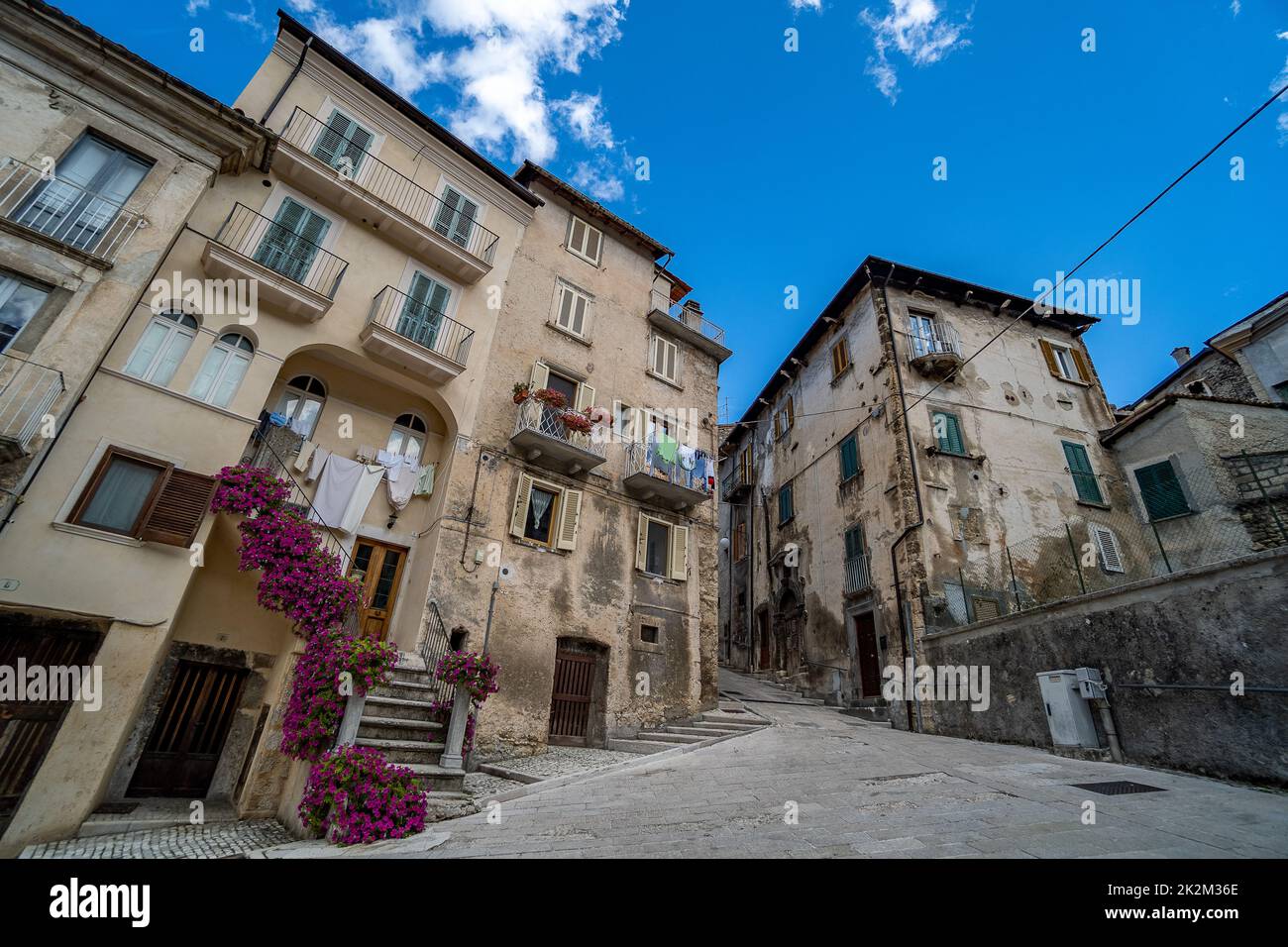 Italy heritage tourism in Abruzzo summer tour Stock Photo - Alamy