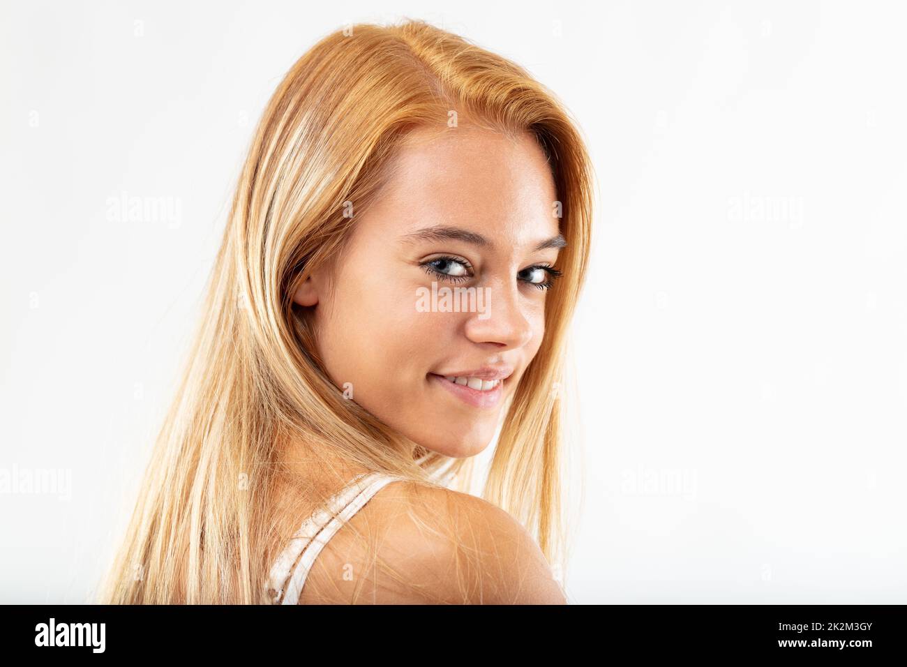 Charismatic young woman with a warm friendly smile Stock Photo - Alamy