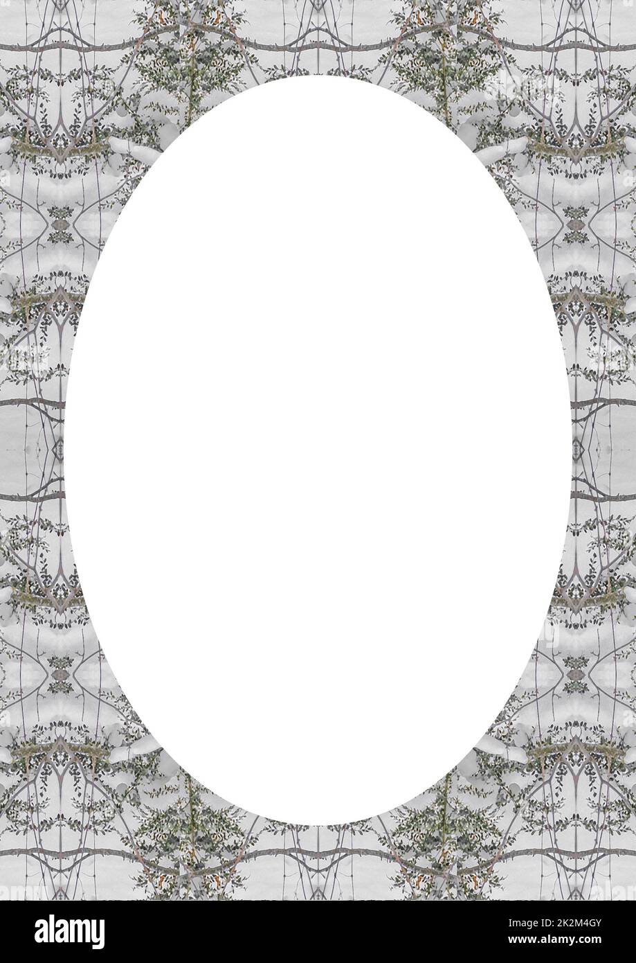 Circle Frame Background with Decorated Borders Stock Photo - Alamy