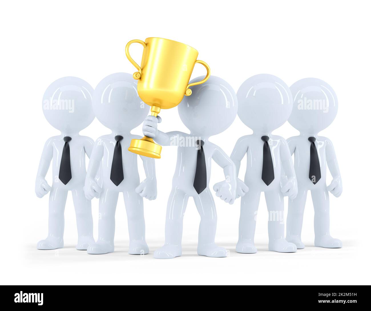 Successful business team holding a cup. Business concept. Isolated ...
