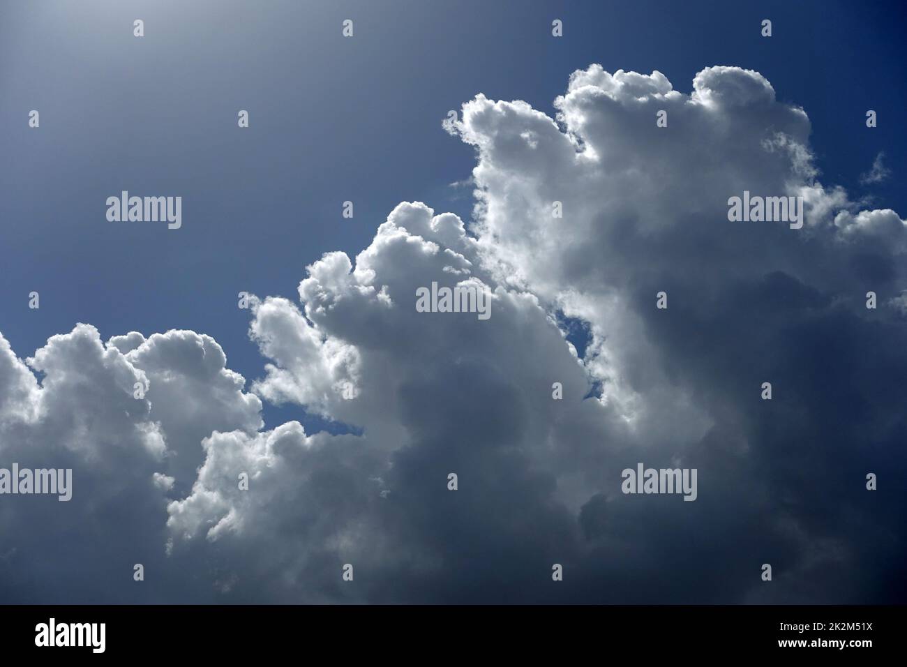 interesting cloud clusters in the sky, heavy rain clouds, interesting ...