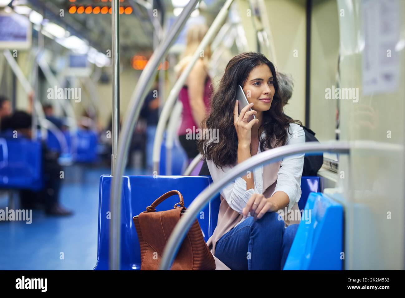 Caucasian women talking train hi-res stock photography and images - Alamy