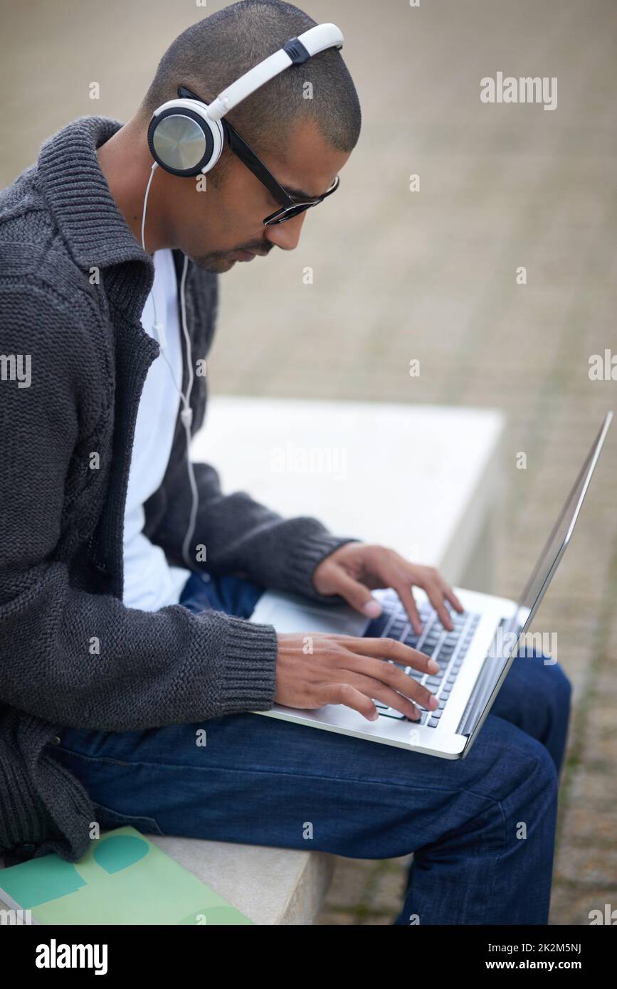 Technology is changing and improving the way we learn. Cropped shot of ...