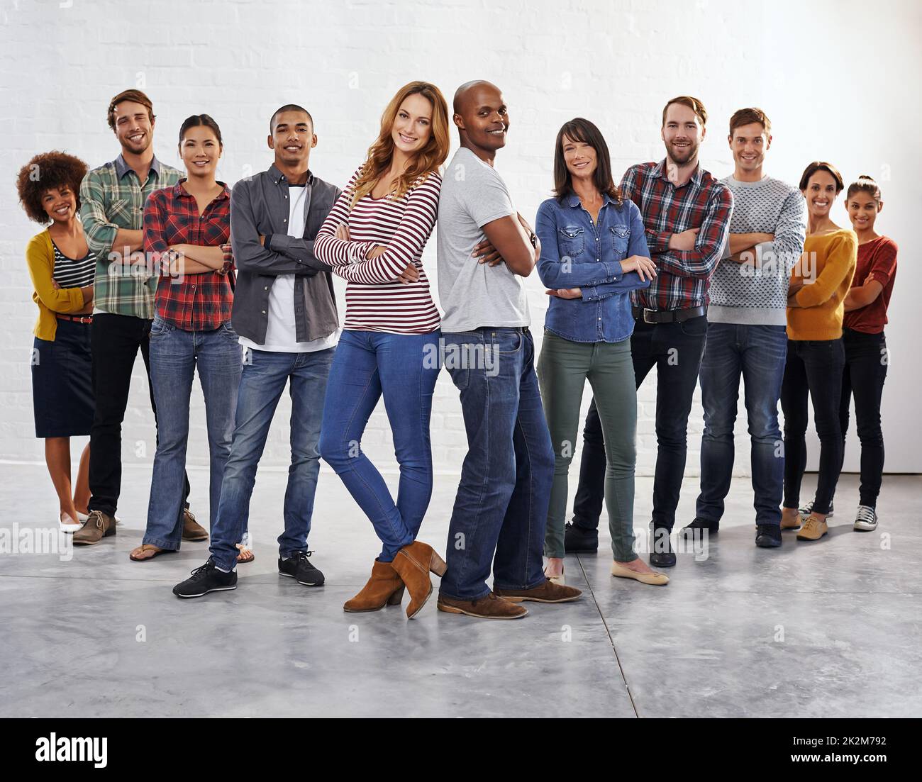 There is more power in unity than division. Studio shot of a diverse ...
