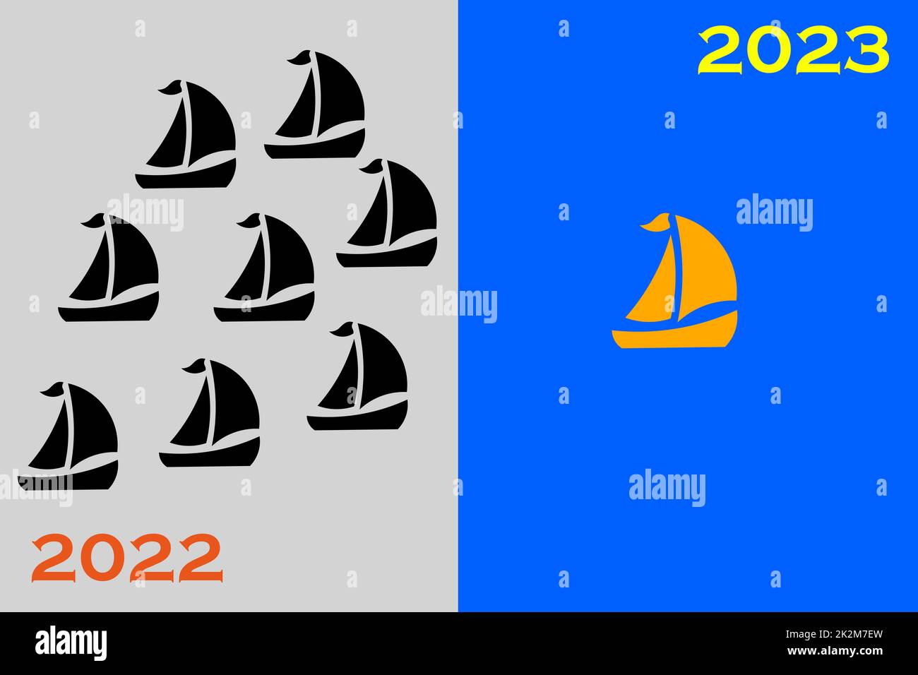 Transition from 2022 into 2023. Leading the pack. Sails with a leading ...