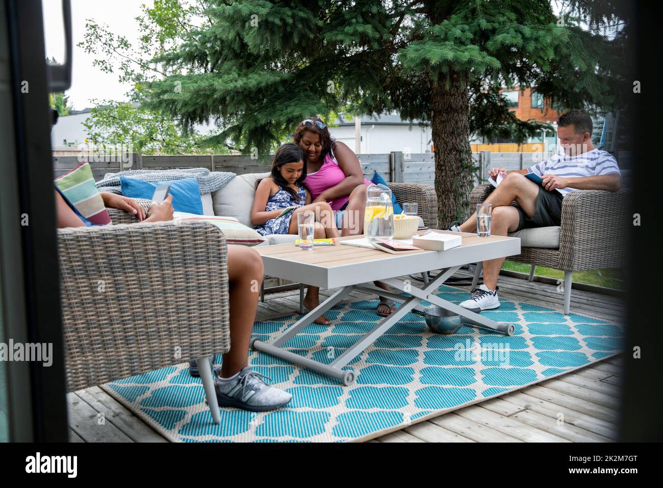 Family terrace hi-res stock photography and images - Alamy