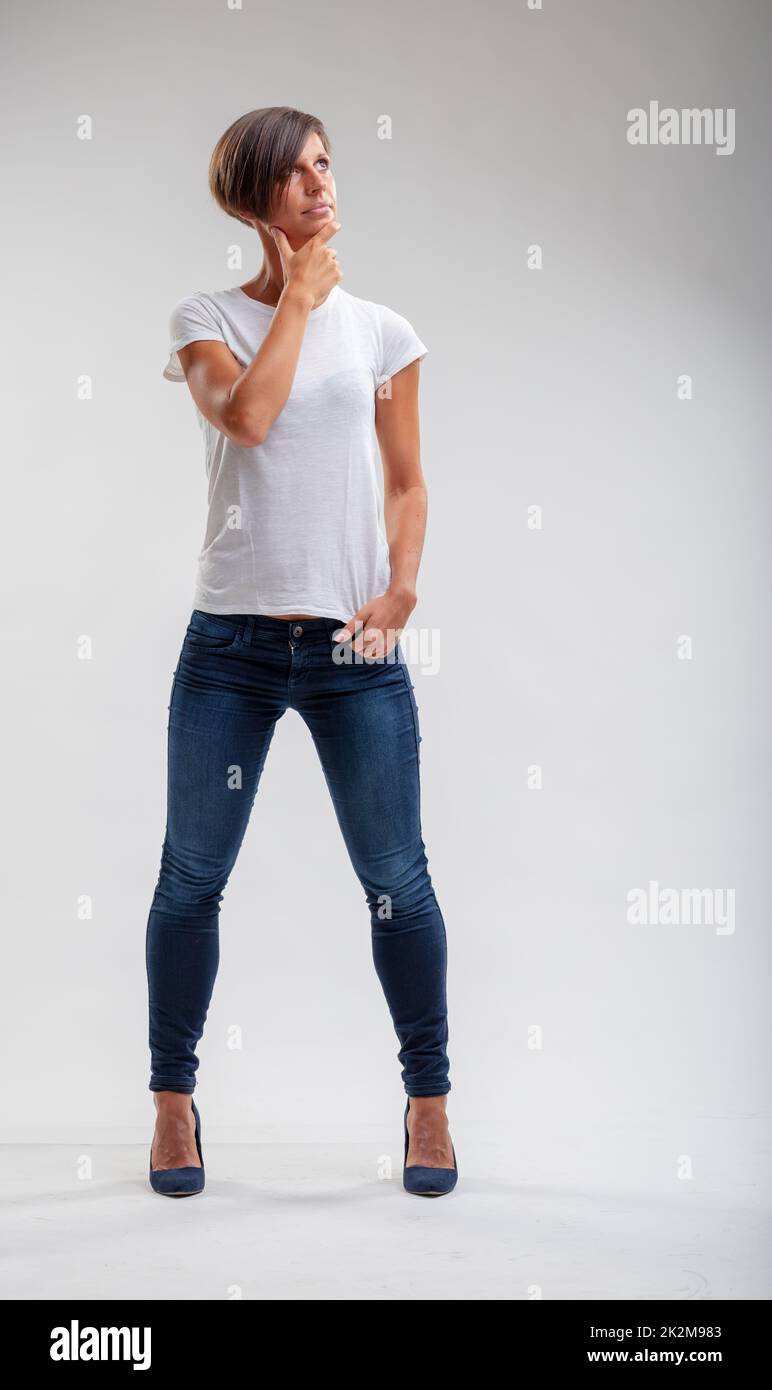 Young fit strong woman hi-res stock photography and images - Alamy