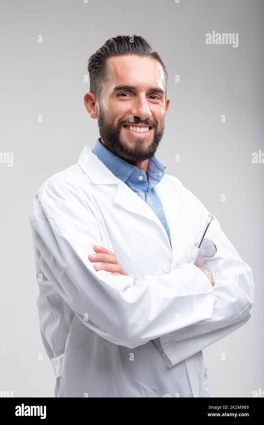 Male white doctor hi-res stock photography and images - Alamy