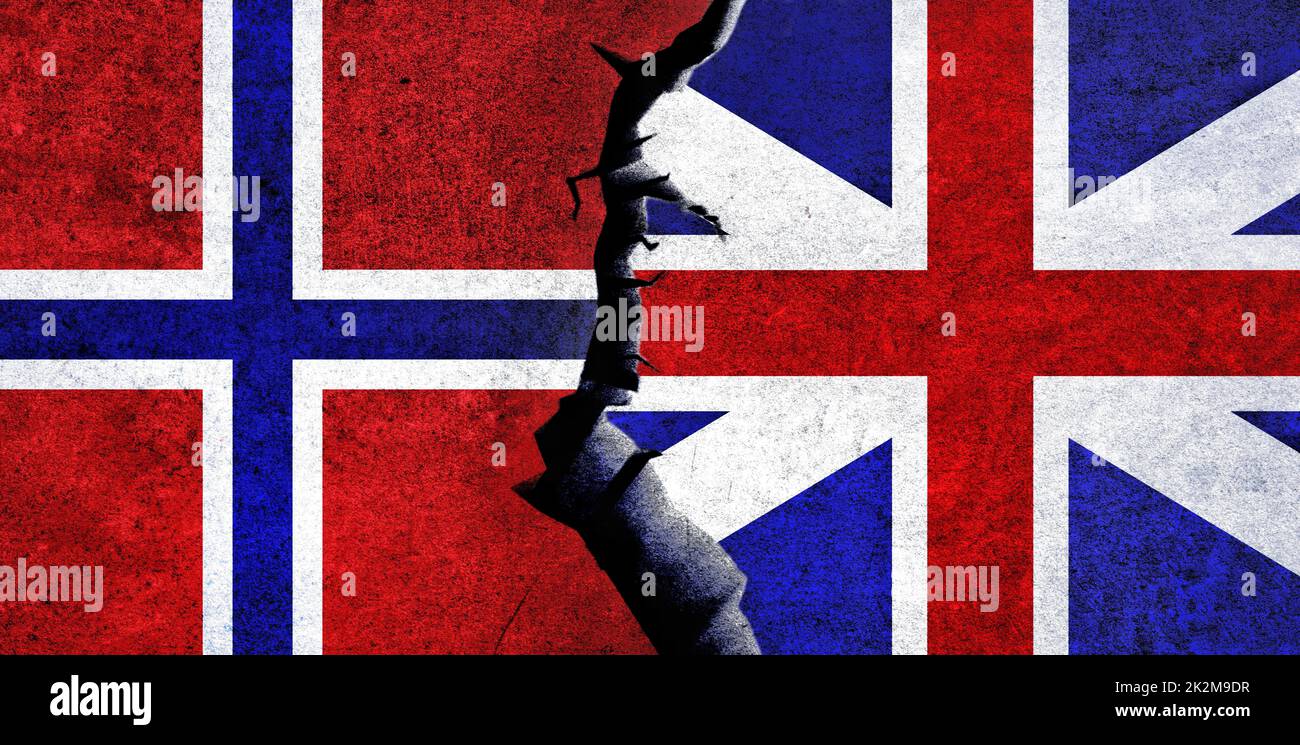United Kingdom and Norway flags together. Britain and Norway relation ...