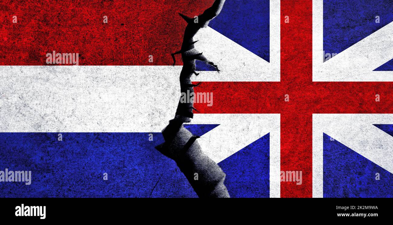 United Kingdom and Netherlands flags together. Britain and Netherlands ...