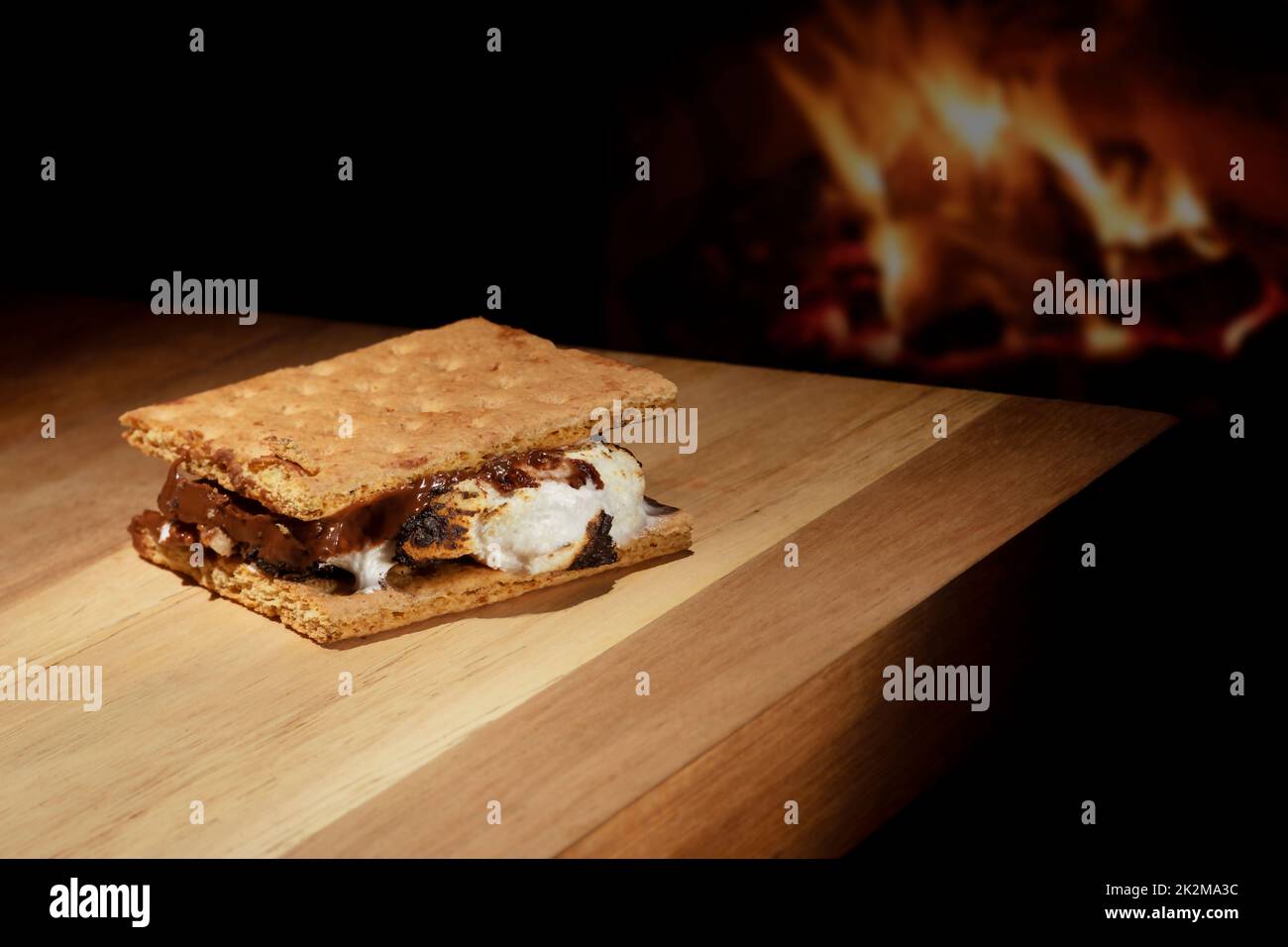 Smore fresh off the fire and ready to eat Stock Photo - Alamy