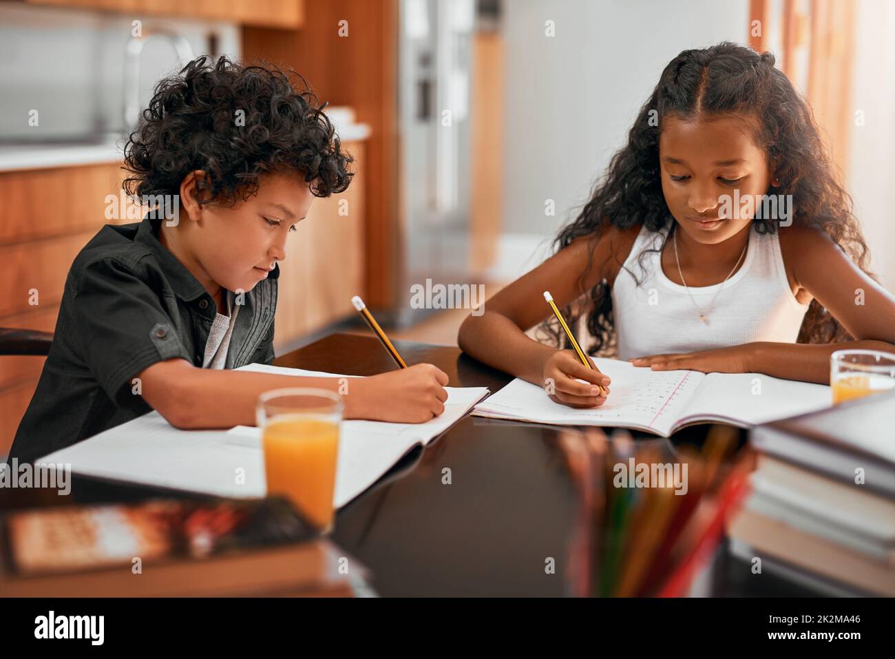 Kids Doing Homework Together