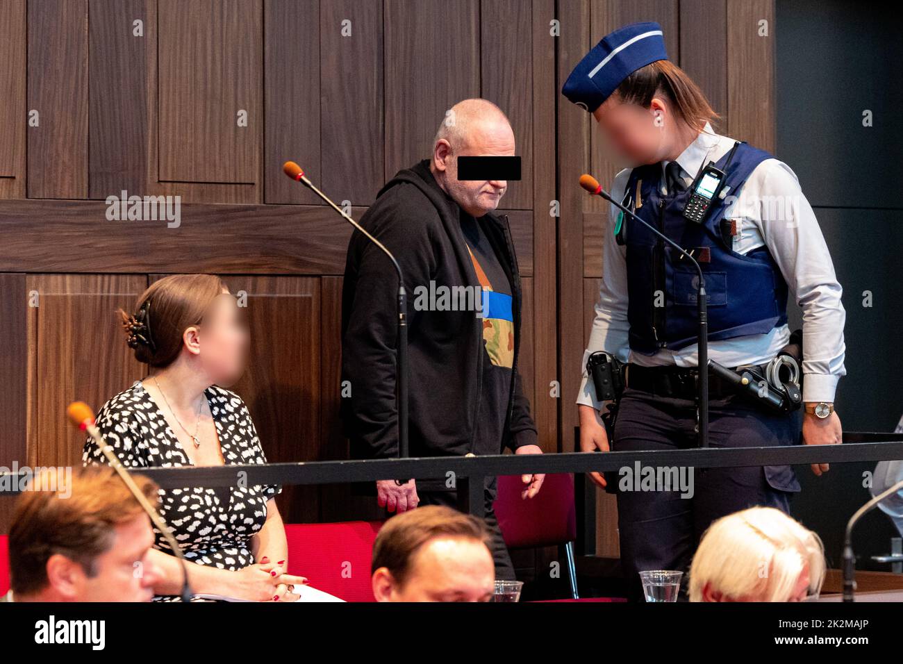 accused Romuald Verburgh pictured during the first session in the trial ...