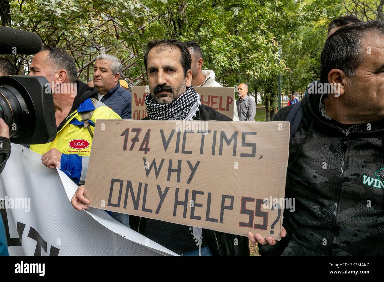 Illustration picture shows a protest action of Turkish and Bengal ...
