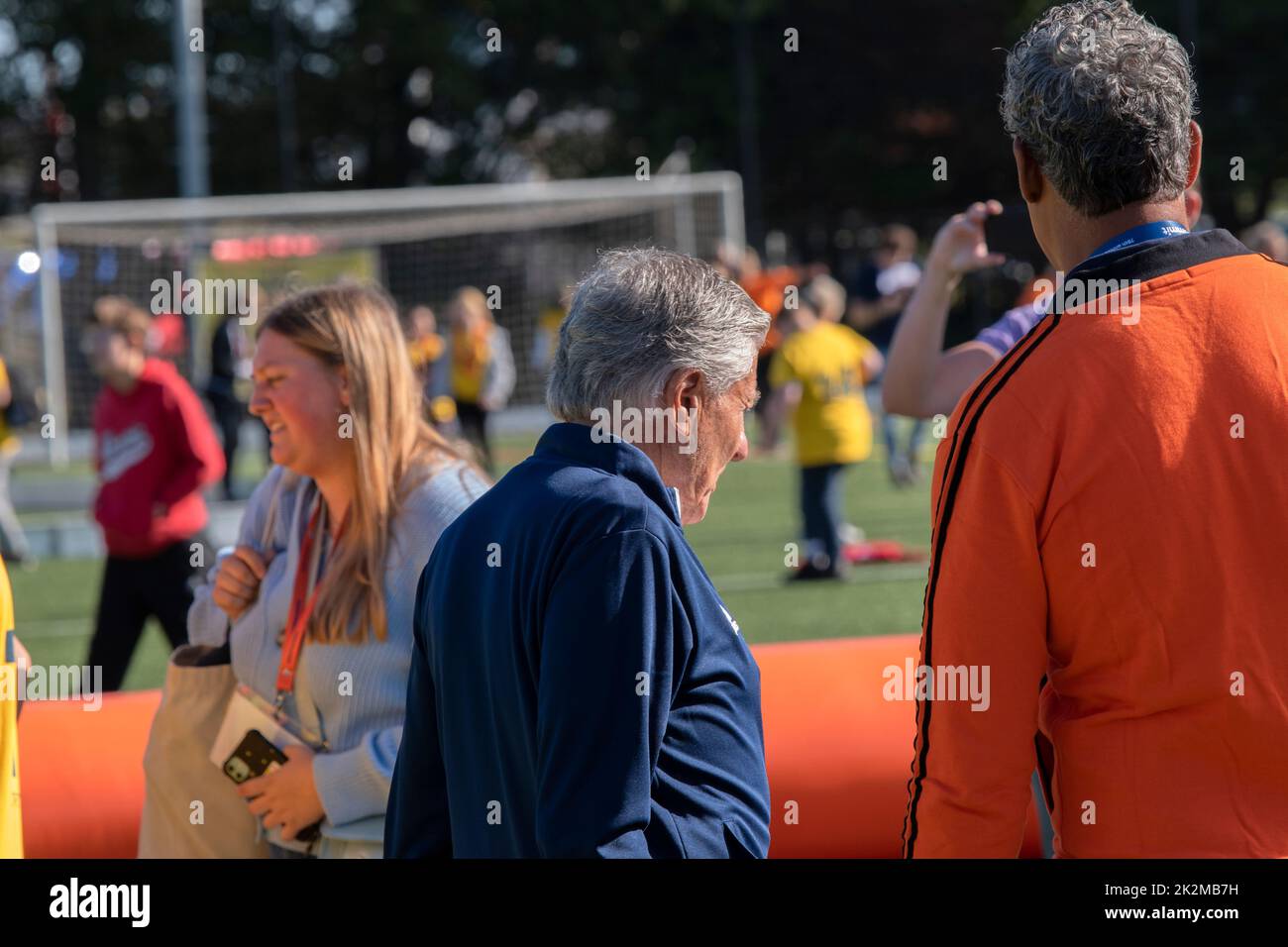 Frank Rijkaard And Sjaak Swart At The Open Day Of The Johan Cruijff ...