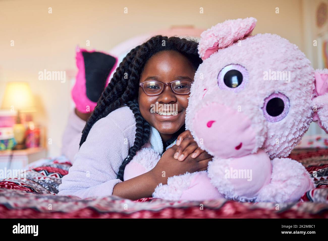 My favourite doll always keeps me company. Portrait of an adorable ... My favourite doll always keeps me company. Portrait of an adorable ...