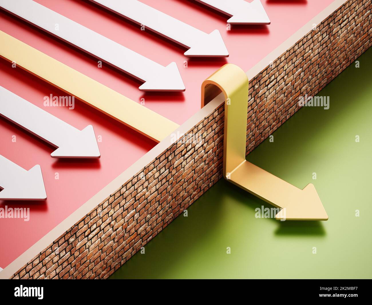 Arrow through wall hi-res stock photography and images - Alamy