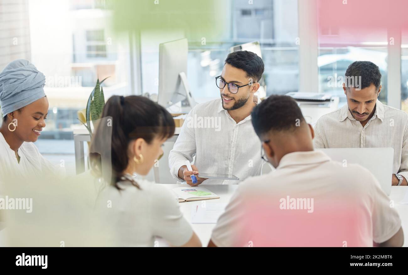 Businessman sitting around boardroom table hi-res stock photography and ...