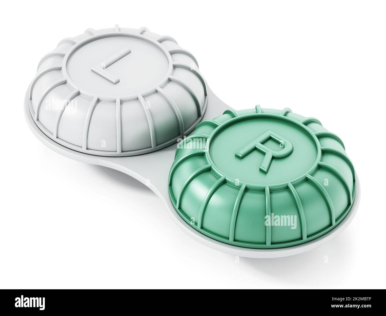 Contact lens box isolated on white background. 3D illustration Stock ...