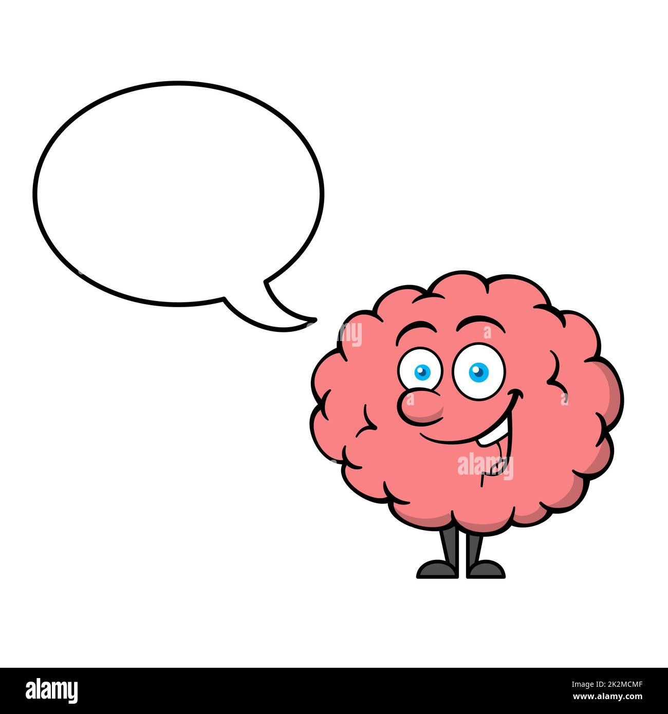 Cartoon Brain Thinking