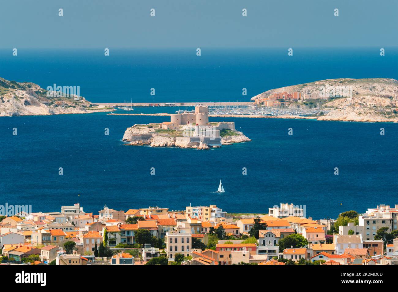 Aerial marseille france chateau fortress hi-res stock photography and ...