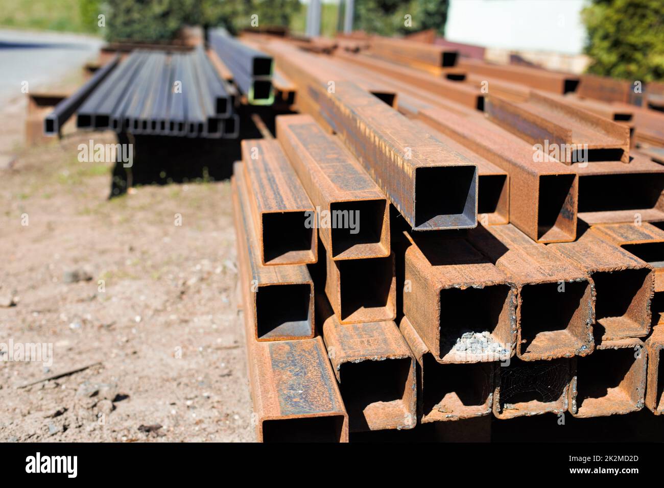 rosty steel blanks macro Stock Photo - Alamy