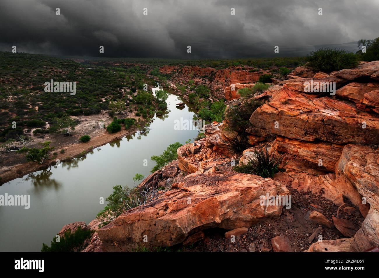 Murchison River Gorge in Kalbarri National Park Stock Photo - Alamy