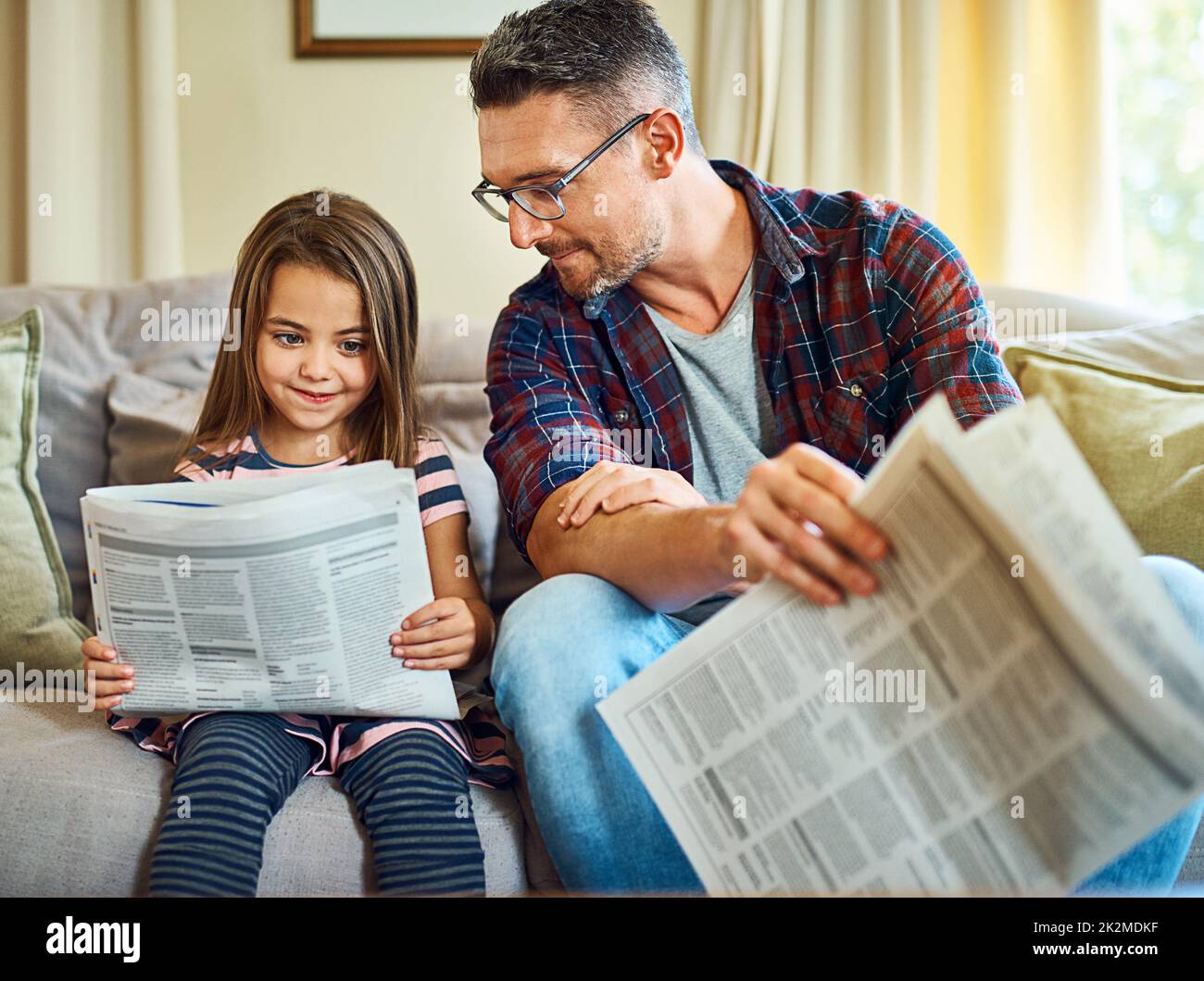Two men reading paper hi-res stock photography and images - Alamy