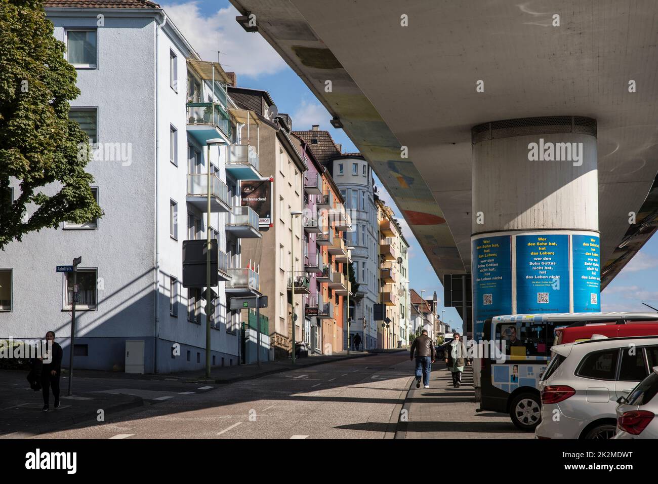 the elevated bridge over Altenhagener street near main station, level 2 ...