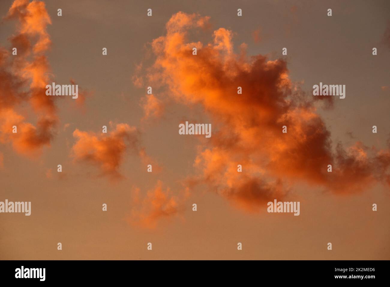 beautiful morning sky with fluffy clouds Stock Photo - Alamy