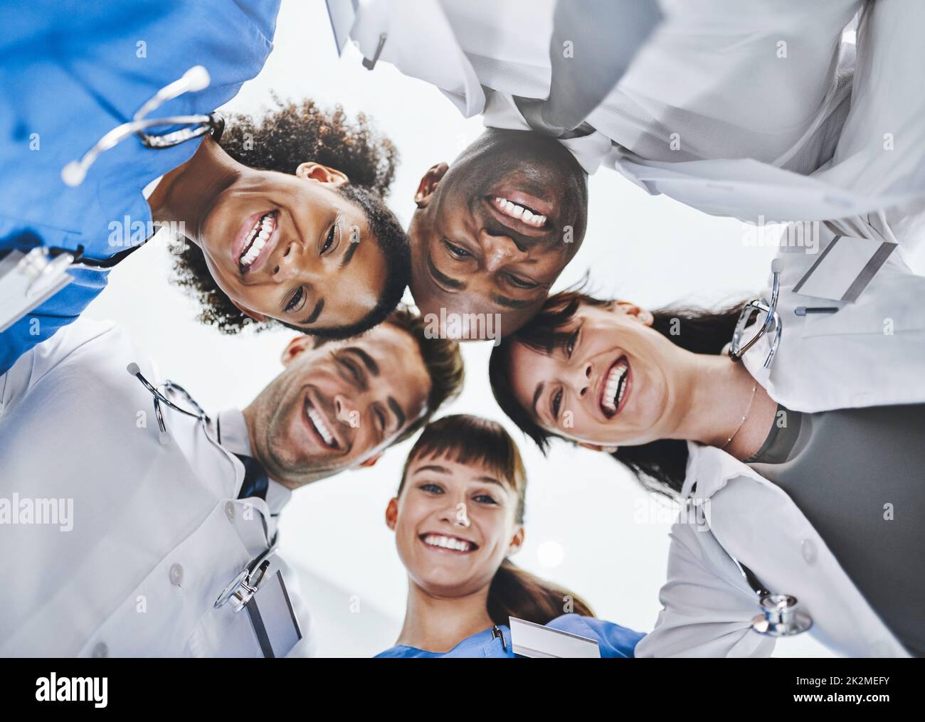 The professional faces of healthcare. Low angle portrait of a diverse ...
