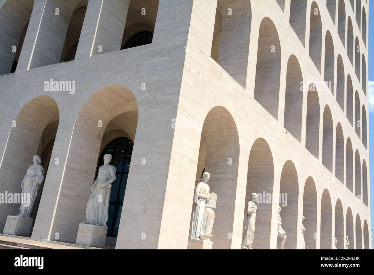 the Palazzo della Civiltà Italiana is in Rome in the EUR district ...