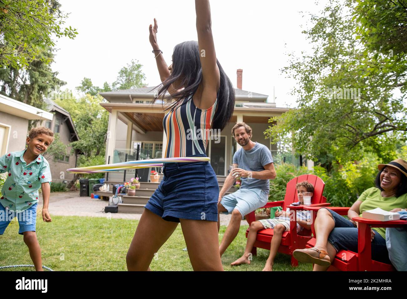 Hula hoop game hi-res stock photography and images - Alamy