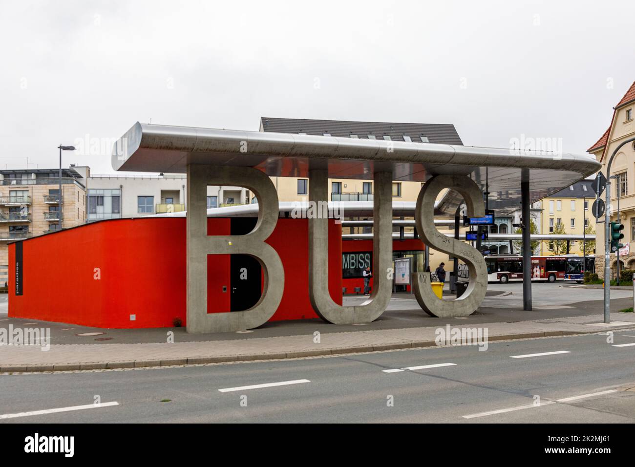Jena bus station Stock Photo - Alamy