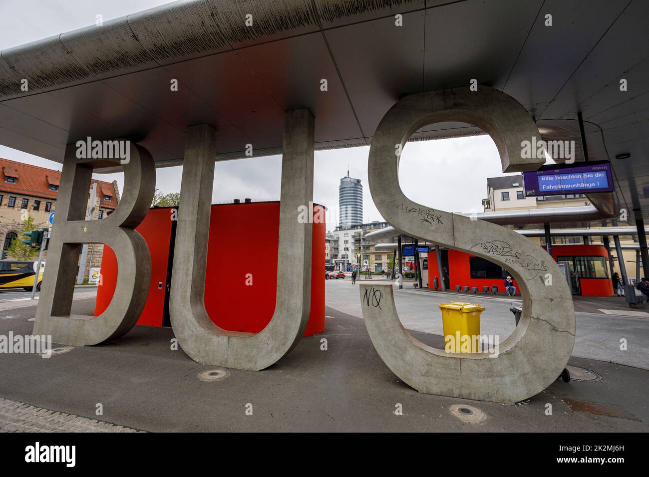 Jena bus station Stock Photo - Alamy