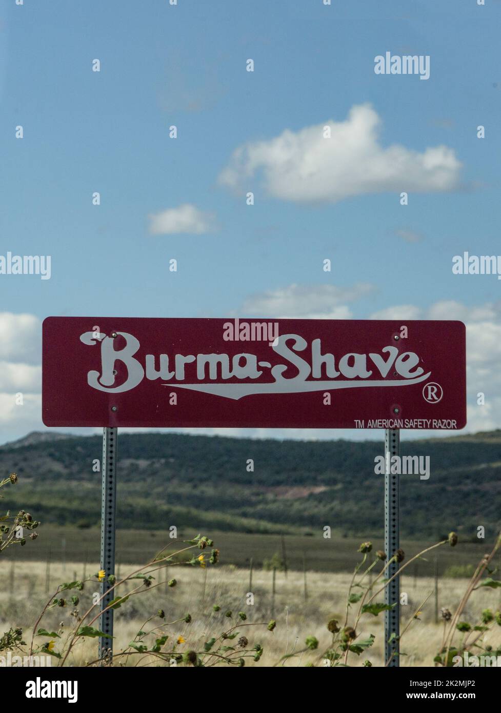 Burma shave advertisements hi-res stock photography and images - Alamy