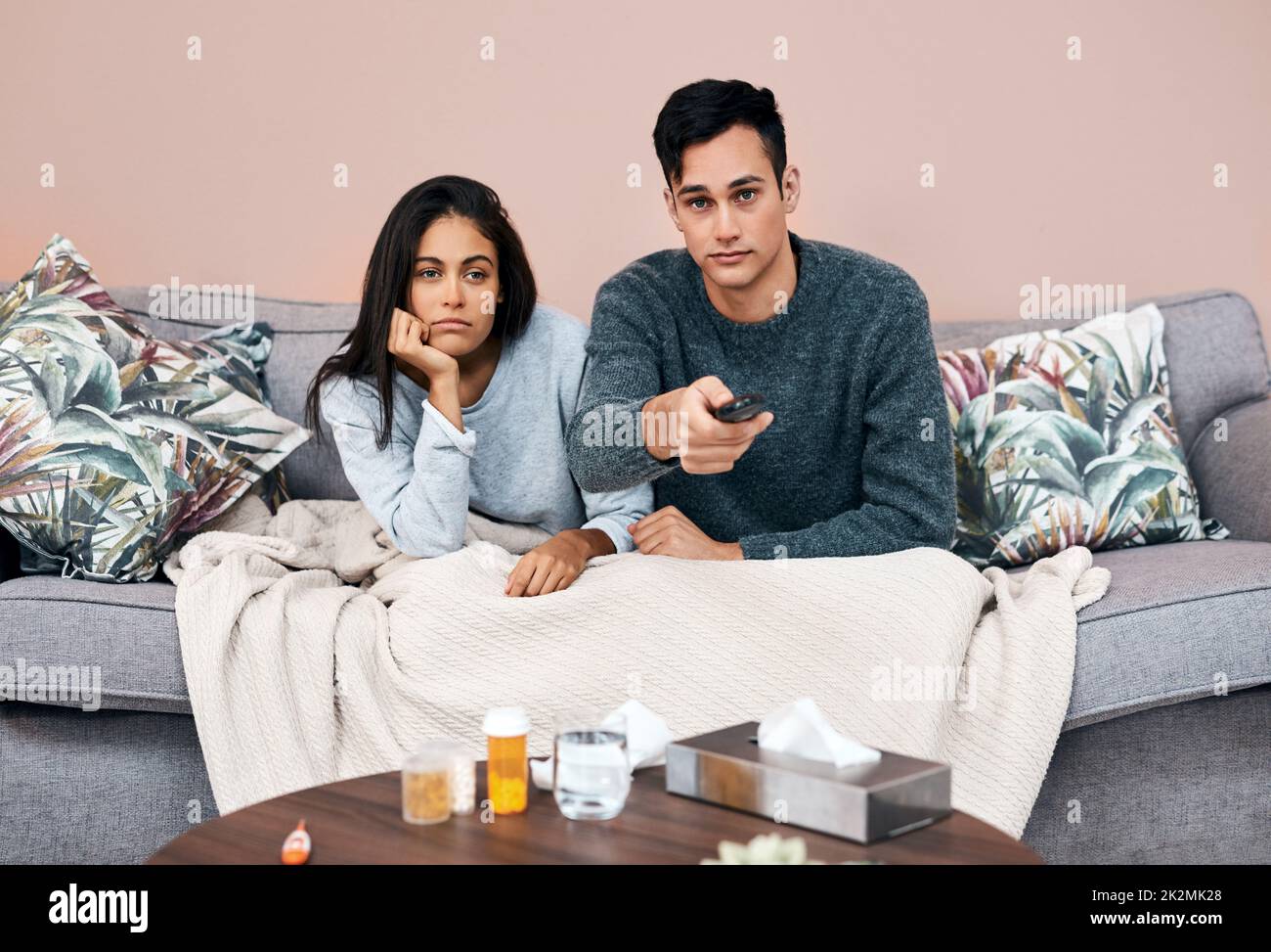 When youre so tuned in you start to tune out. Shot of a young couple ...