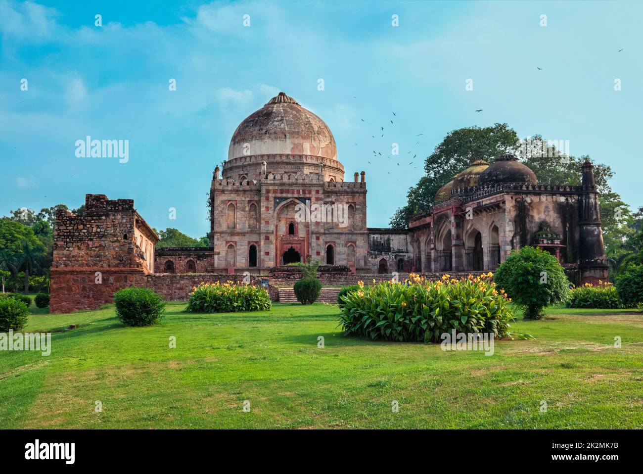 Sheesh Gumbad tomb in Lodi Gardens city park in Delhi, India Stock ...