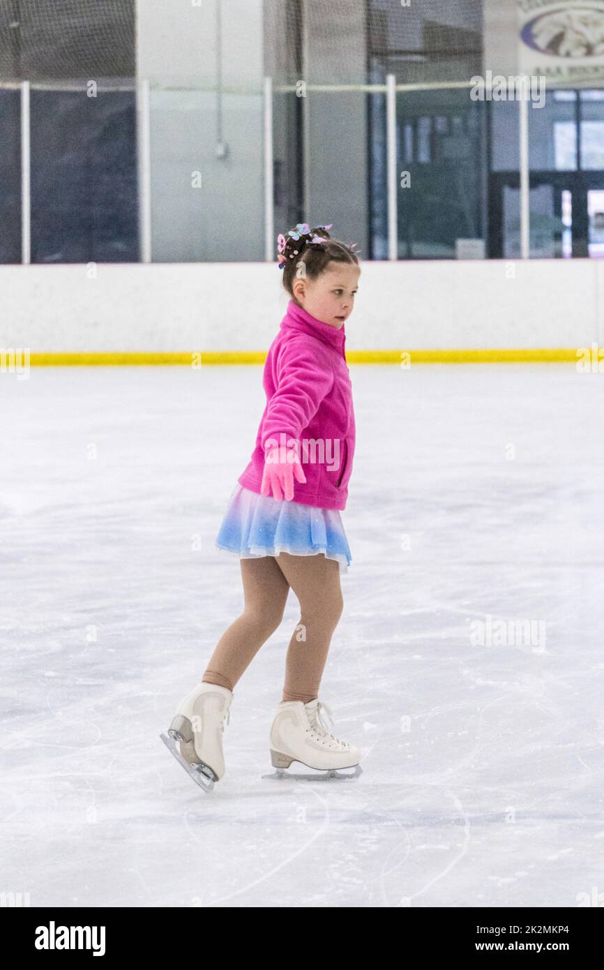Figure skating practice Stock Photo - Alamy
