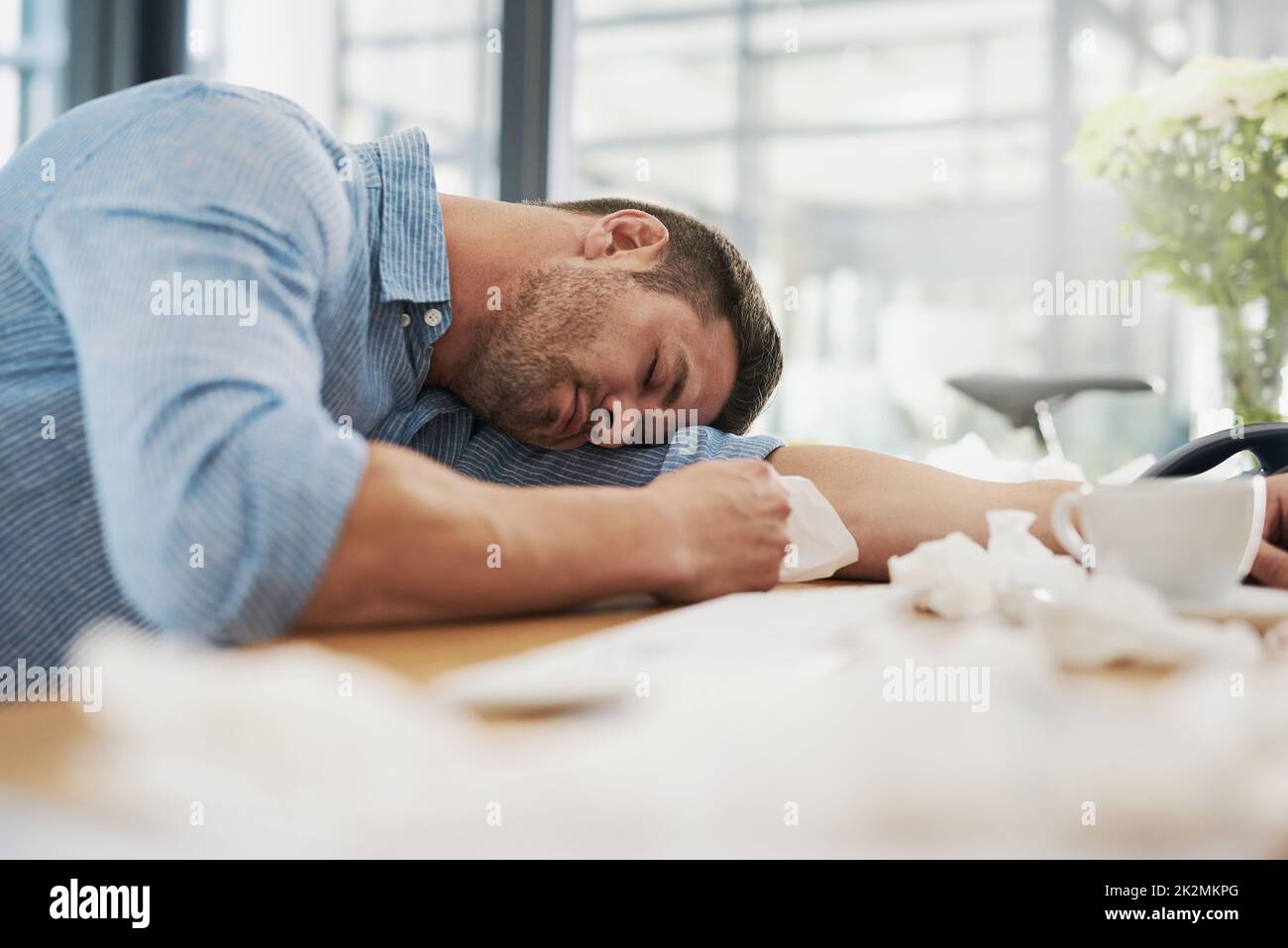 Person With Their Head Down