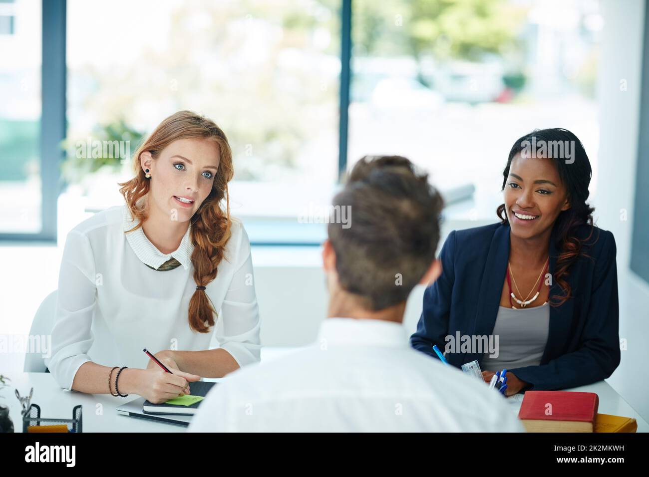 A man being interviewed hi-res stock photography and images - Alamy