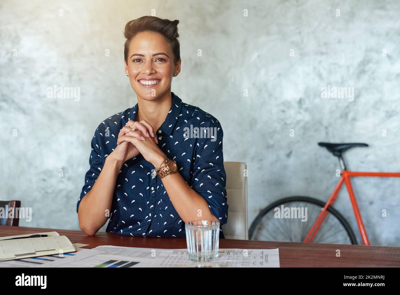 Confidence is key in running a business. Portrait of a creative ...